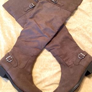 American Rag | Shoes | Newamerican Rag Adarra Knee High Boots Taupe 7 M ...